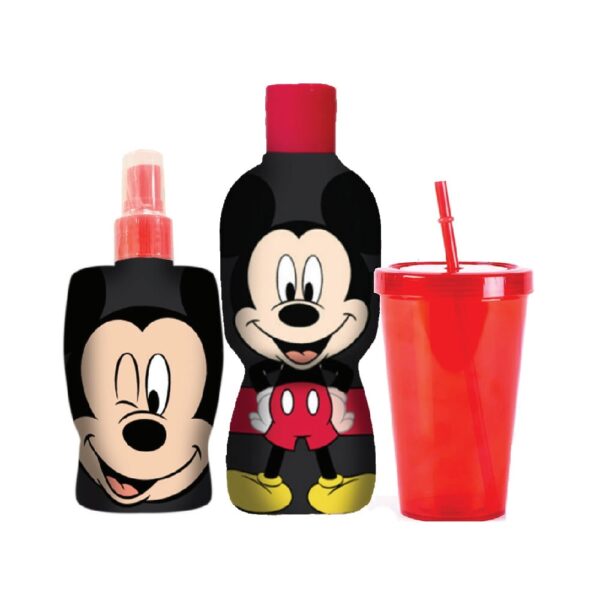 MICKEY MOUSE ESTUCHE Colonia 2D 200ml+Shampoo 2D 2en1 350ml+Vaso ...