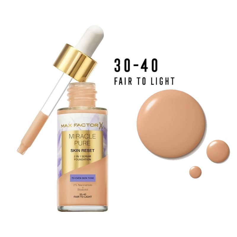 MIRACLE PURE SKIN RESET 2 en 1 Serum (Max Factor) (Mujer) - Perfumes de ...
